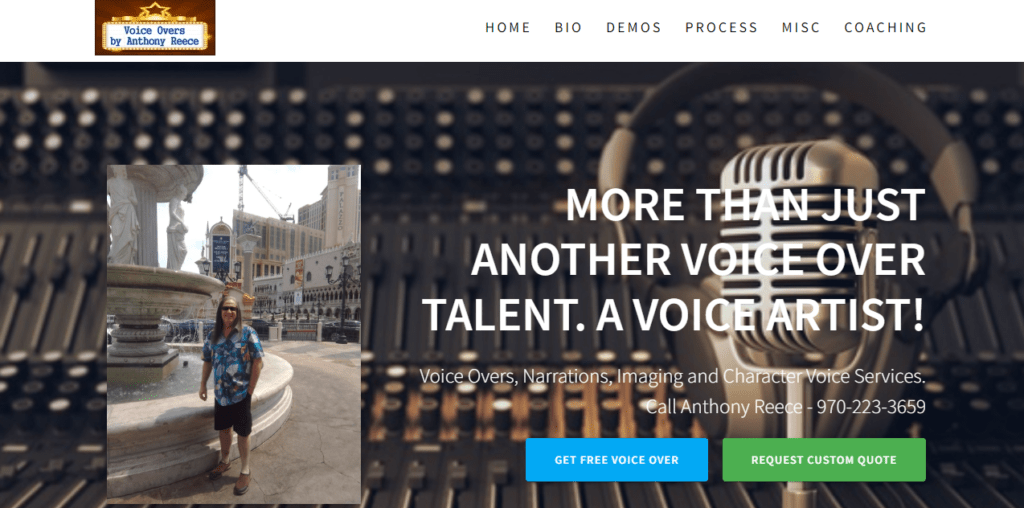 Voice Actor Website Design | Voice Over Websites - Voice Over 101