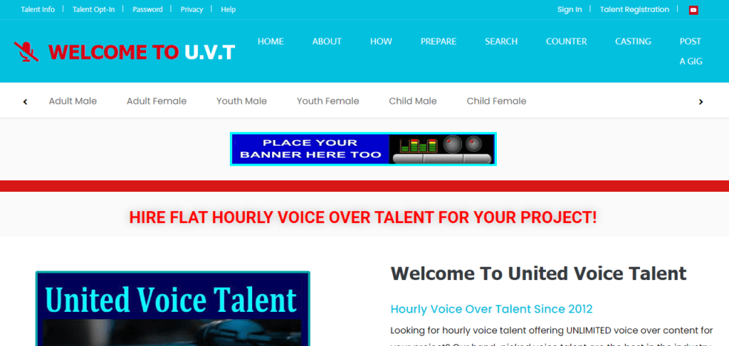 SEO Friendly Voice Talent Website Design | 17 Voice Talent Website Musts