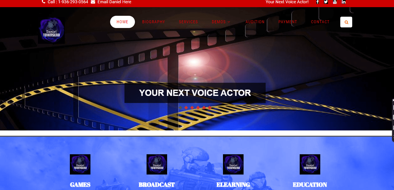 Voice Actor Website Design | Voice Over Websites - Voice Over 101